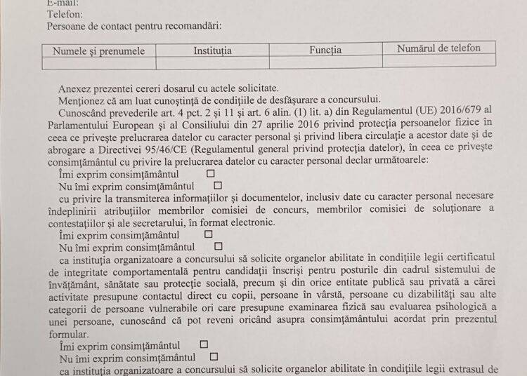 Formular de înscriere - Centrul de Cultură și Artă al Județului Sălaj